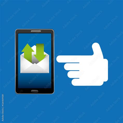 Concept Email Send Receive Message Icon Vector Illustration Eps 10