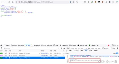 Xctf 攻防世界ctf平台 Web类——4、webphpinclude（php中strstr函数绕过、数据流协议）php