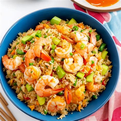 Premium Ai Image Shrimp Fried Rice