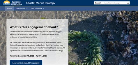 Bcs First Coastal Marine Strategy Cccta Industry
