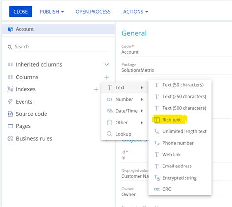 How To Add Rich Text Column From Section Wizard Community Creatio