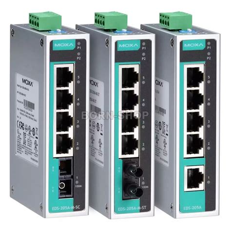Коммутатор MOXA EDS-205A-S-SC-T — купить, цена, отзывы, характеристики