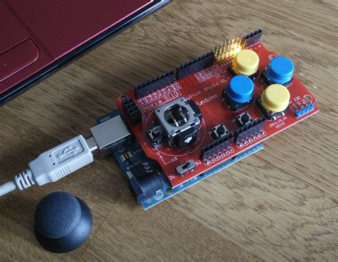 Funduino Joystick Shield To Communicate With Pc Interfacing W