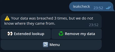 Telegram Bot Leakcheck
