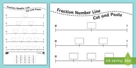 Fraction Number Lines Primary Resource KS Twinkl