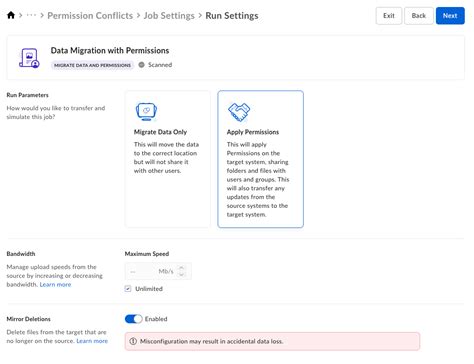 Migrating Data With Permissions Box Support
