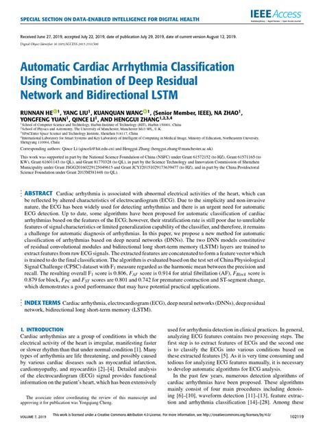 Automaticcardiacarrhythmiaclassificationusingcombinationofdeep