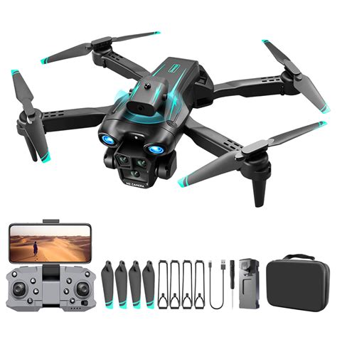 Cbcbtwo Drone Foldable Drone With Esc Camera Three 1080p Camera Fpv Drone For Beginners Gesture