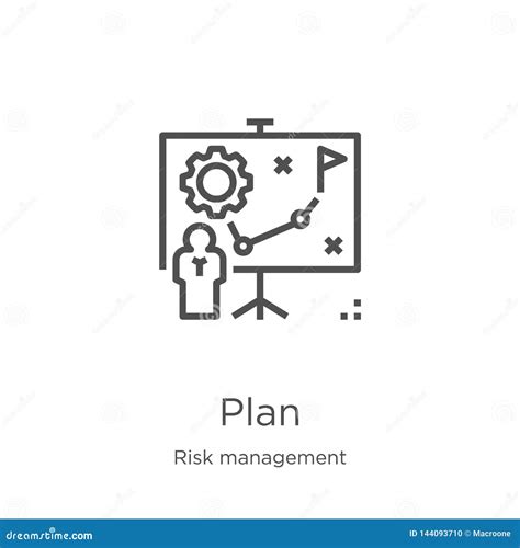 Plan Icon Vector From Risk Management Collection Thin Line Plan Outline Icon Vector