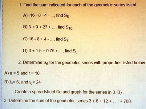 Geometric Sequence Sum