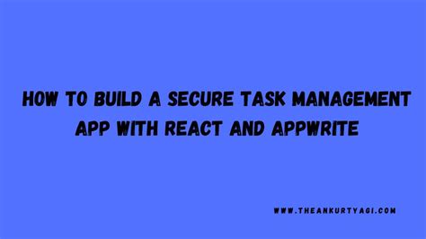 learn about appwrite task manager app appwrite posted on the topic