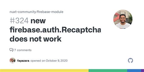 New Firebaseauthrecaptchaverifier Does Not Work · Issue 324 · Nuxt Communityfirebase Module