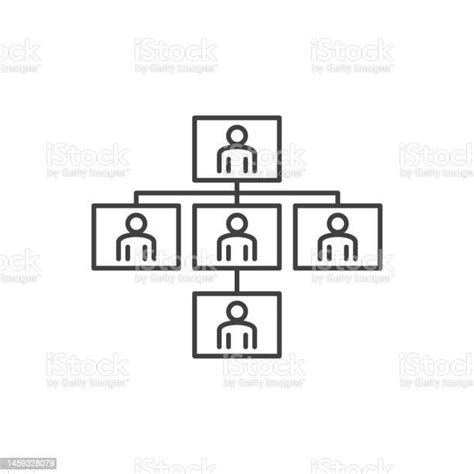 계층 구조 벡터 아이콘입니다 모바일 개념과 웹 디자인에 대한 개요 기호 조직 구조 개요 아이콘입니다 고체에 대한 스톡 벡터 아트 및 기타 이미지 Istock