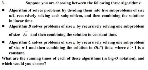 Solved 3 Suppose You Are Choosing Between The Following