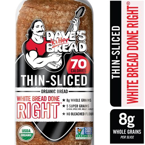 Pack Of 3 Daves Killer Bread Organic Thin Sliced White Bread Done