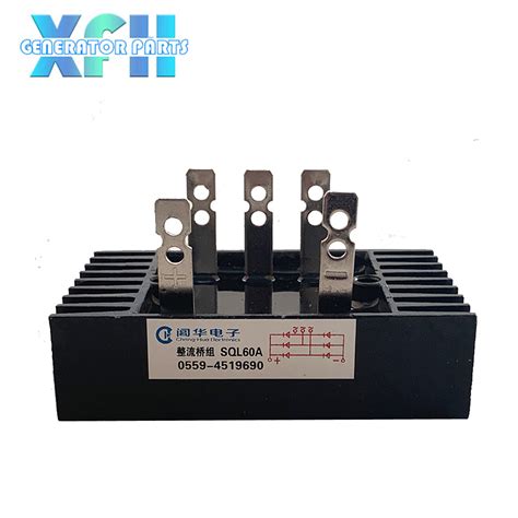 Three Phase Sql60a 60amp Generator Rectifier Aluminum Heatsink 60a Dio Xfh Generator Parts