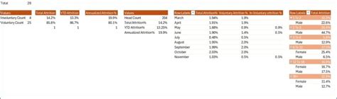Hr Attrition And Head Count Analysis Dashboard In Excel Free Download