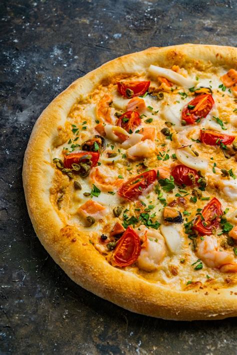 Пицца с морепродуктами