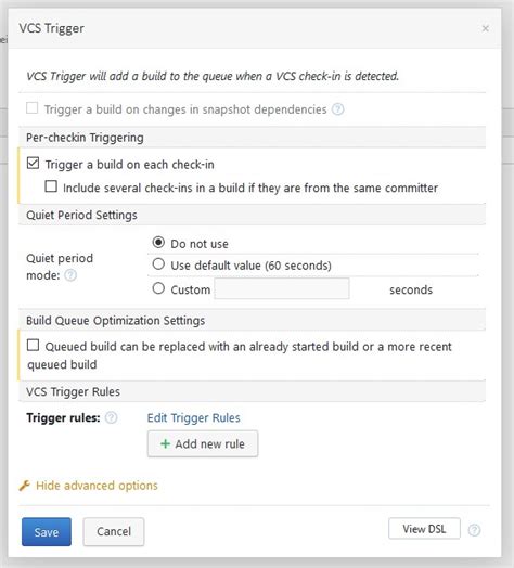 teamcity vcs build all and only default branch commits teamcity support jetbrains