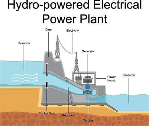 Single Line Diagram Of Hydro Power Station Plant Power Hydro