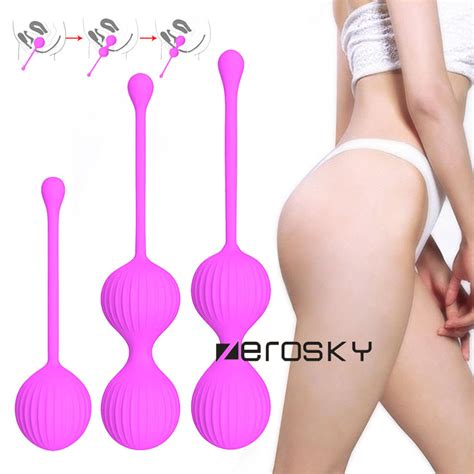 Vaginal Tight Ball Kegel Exercising Pelvic Bead Tightening Silicone Ben