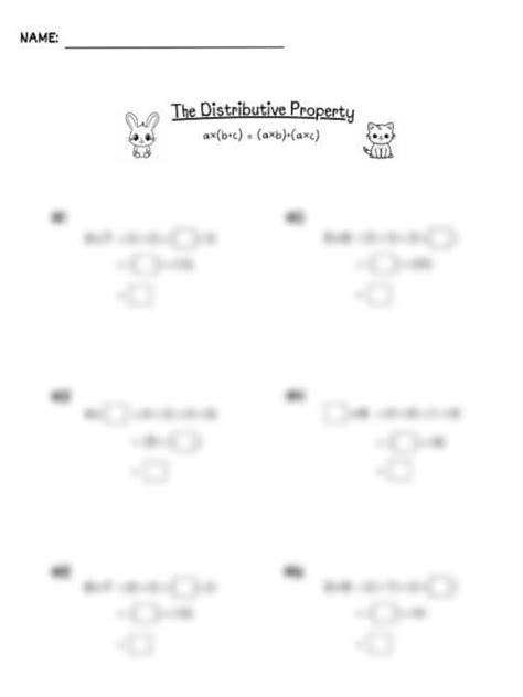 Free Distributive Property Of Addition Worksheet Download Free Distributive Property Of
