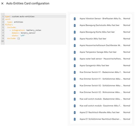 Automatically Add Battery Entities To Dashboard Frontend Home