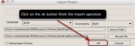 Importing Clone Detection Result
