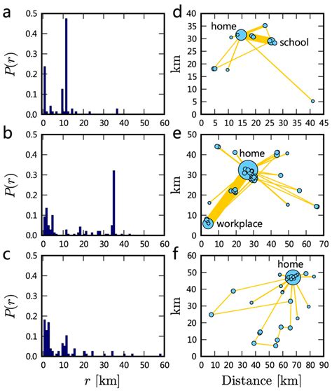 Individual Mobility Patterns Ac Displacement Distributions For
