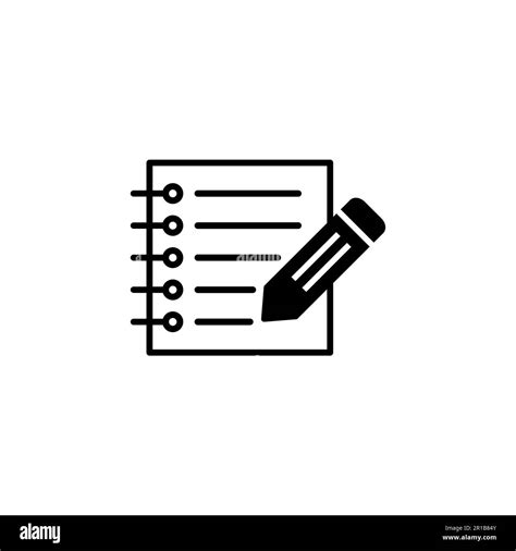 Note Icon Vector Notepad Icon Vector Stock Vector Image And Art Alamy