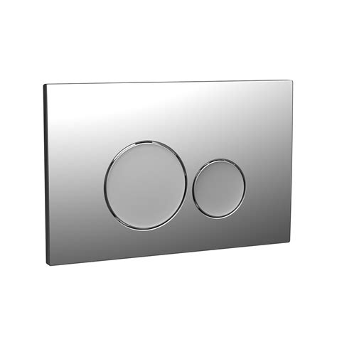 Dual Flush Plate With Round Buttons