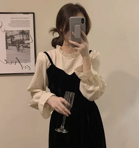 엘르비 당일출고레이어드 벨벳 롱원피스1color