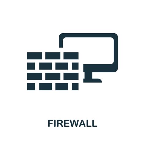 Firewall Icon Simple Element From Internet Security Collection Firewall Icon Simple Element From Internet Security Collection