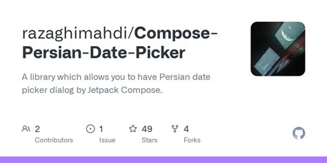 Github Razaghimahdicompose Persian Date Picker A Library Which