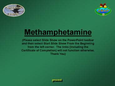 Methamphetamine Presentation Free To View