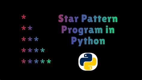 star pattern program using python youtube