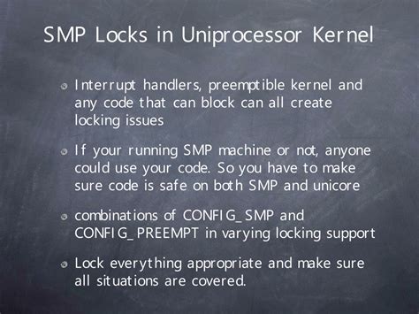 Ppt Efficient Kernel Locking Techniques Powerpoint Presentation Free Download Id9492126