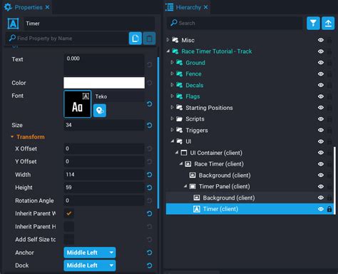 Creating A Race Timer In Core Advanced Core Documentation