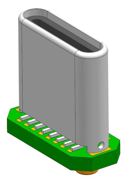 立式typec转3pinstep模型图纸下载 懒石网