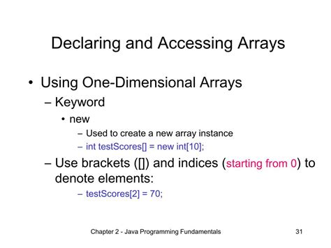 Ppt Chapter 2 Java Programming Fundamentals Powerpoint Presentation Free Download Id6042487