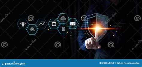 Cyber Security Data Protection Online Computer Network And Personal