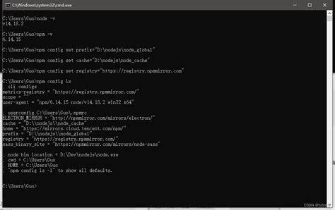 Nodejs环境配置（解压包）安装教程nodejs解压版安装及环境配置 Csdn博客