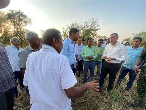 ओलावृष्टि और बेमौसम बारिश से हुए फसल नुकसान का आंकलन करने पहुँचें