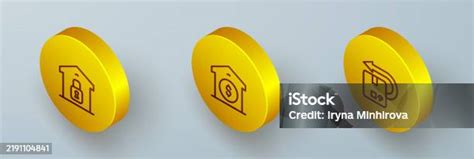 아이소메트릭 라인 폐쇄된 창고 창고 가격 및 반품 판지 상자 아이콘을 설정합니다 벡터 3차원 형태에 대한 스톡 벡터 아트 및 기타 이미지 3차원 형태 가격 건축하기