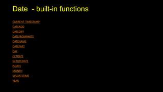 Sql Server Part Pptx