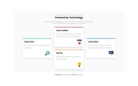 Frontend Mentor Frontend Mentor Four Card Feature Section Html Css Grid Flex Coding