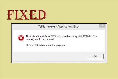 TslGame Exe Application Error In PUBG In Windows 4 Fixes