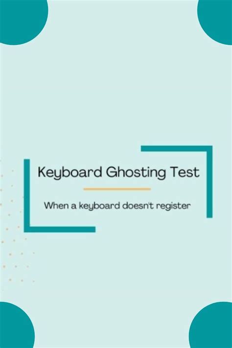 Keyboard Ghosting Test In 2022 Keyboard Test Ghost