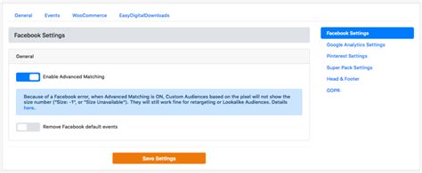 Facebook Pixel Settings PixelYourSite
