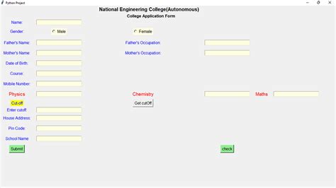 Simple Registration Form Using Tkinter In Python And Store User Data In